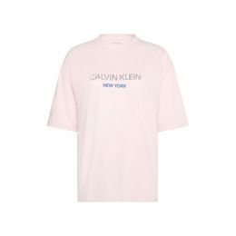 Calvin Klein T-Shirt Damen Gr&ouml;&szlig;e XXS royalblau / altrosa