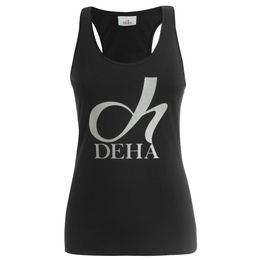 Deha Sporttop Damen Gr&ouml;&szlig;e XS hellgrau / schwarz
