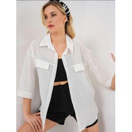 Bigdart Bluse Damen Gr&ouml;&szlig;e XXL wei&szlig;