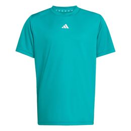 adidas Sportswear Sportshirt 'Train Essentials' Jungen Gr&ouml;&szlig;e 128 petrol / wei&szlig;