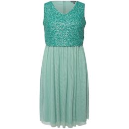 Ulla Popken Kleid Damen Gr&ouml;&szlig;e 50/52 jade Winterkleid