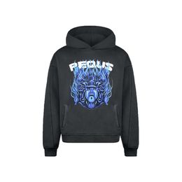 PEQUS Sweatshirt 'Medusa' Herren Gr&ouml;&szlig;e XXL blau / hellblau / schwarz / wei&szlig;