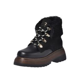 Baldinini Ankle Boots Damen Gr&ouml;&szlig;e 42 gold / schwarz Winterschuhe