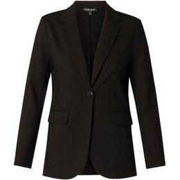 Base Level Curvy Blazer Damen Gr&ouml;&szlig;e 50 schwarz