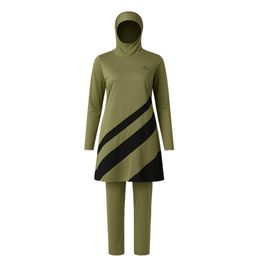 C&city Badeanzug Damen Gr&ouml;&szlig;e XL khaki / schwarz