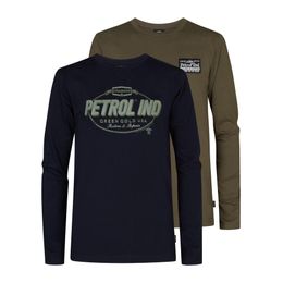 PETROL INDUSTRIES T-Shirts Jungen Gr&ouml;&szlig;e 128 oliv / schwarz
