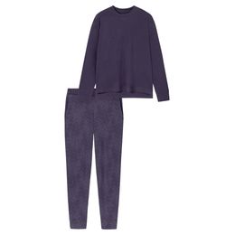 Schiesser Pyjama Damen Gr&ouml;&szlig;e M indigo Winterkleid