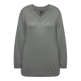 Ulla Popken Pullover Damen Gr&ouml;&szlig;e M/L grau