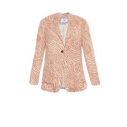 Le Temps Des Cerises Blazer Damen Gr&ouml;&szlig;e 40 beige / orange / schwarz