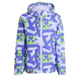 adidas terrex Outdoorjacke 'Minecraft ' Jungen Gr&ouml;&szlig;e 176 gr&uuml;n / lila / flieder