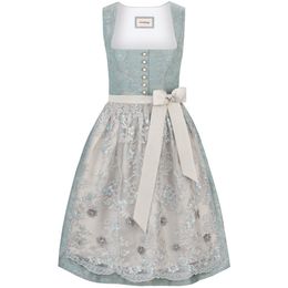 Stockerpoint Dirndl 'Camilla' Damen Gr&ouml;&szlig;e 44 hellbeige / rauchblau / offwhite