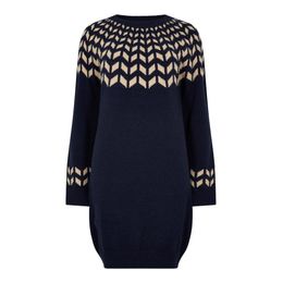 Apricot Chevron Knitted Mini Dress ' ' Damen Gr&ouml;&szlig;e 44 navy Winterkleid