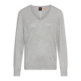 BOSS Pullover Damen Gr&ouml;&szlig;e S grau