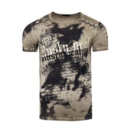 Rusty Neal T-Shirt Herren Gr&ouml;&szlig;e XXL khaki / schwarz