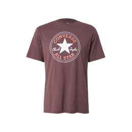 Converse T-Shirt 'CHUCK' Herren Gr&ouml;&szlig;e M schoko / hellrot / wei&szlig;