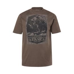JP1880 T-Shirt Herren Gr&ouml;&szlig;e XL mokka / dunkelbraun / schwarz