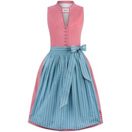 Stockerpoint Dirndl Damen Gr&ouml;&szlig;e 44 cyanblau / koralle