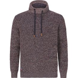 Jan Vanderstorm Pullover 'Larno' Herren Gr&ouml;&szlig;e XL dunkelrot / schwarz / wei&szlig;