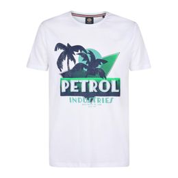 PETROL INDUSTRIES T-Shirt 'Azul' Herren Gr&ouml;&szlig;e XL navy / hellblau / petrol / wei&szlig;