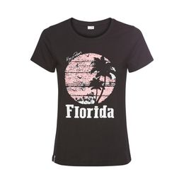 Kangaroos T-Shirt Damen Gr&ouml;&szlig;e L rosa / schwarz / wei&szlig;