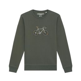 Watapparel Sweatshirt ' Doodle Bike ' Herren Gr&ouml;&szlig;e S khaki / mischfarben