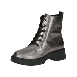 Caprice Schn&uuml;rstiefelette Damen Gr&ouml;&szlig;e 42 silber Winterschuhe