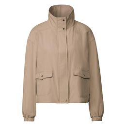 Street One Kurze Jacke mit Stehkragen Damen Gr&ouml;&szlig;e M beige