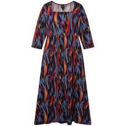 Ulla Popken Kleid Damen Gr&ouml;&szlig;e 62/64 bunt Winterkleid
