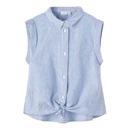 name it Bluse 'Femma' M&auml;dchen Gr&ouml;&szlig;e 116 blau / wei&szlig;