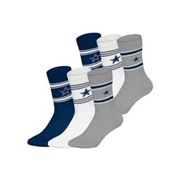 Huddle Socken Damen Gr&ouml;&szlig;e 43/46 navy / grau / wei&szlig;