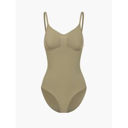Cfab By Creamy Fabrics Shapingbody 'Bodysuit Sculpting Shapewear mit Slip' Damen Gr&ouml;&szlig;e XS oliv