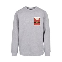 F4NT4STIC Sweatshirt 'Santa Letter Weihnachten' Herren Gr&ouml;&szlig;e M grau / rot