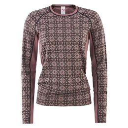 KARI TRAA Funktionsshirt 'Rose Light' Damen Gr&ouml;&szlig;e XS taupe / schwarz