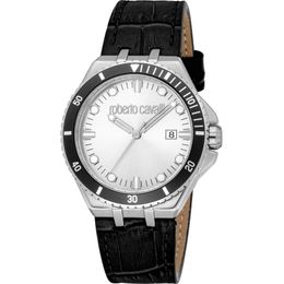 Just Cavalli Uhr Herren Gr&ouml;&szlig;e One Size schwarz / silber