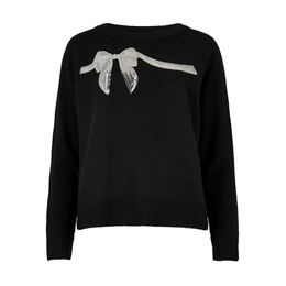 Apricot Sequin Embellished Bow Jumper ' ' Damen Gr&ouml;&szlig;e XXL schwarz