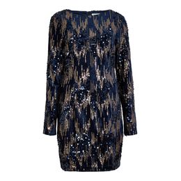 Apricot Mixed Sequin Velvet Bodycon Mini Dress ' ' Damen Gr&ouml;&szlig;e 44 navy Winterkleid