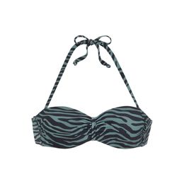 Venice Beach Bikinitop Damen Gr&ouml;&szlig;e 70 jade / schwarz