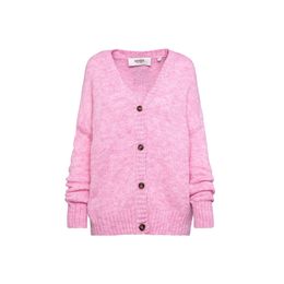 Senses.the Label Melierter Oversized Cardigan KO:FU mit V-Ausschnitt Damen Gr&ouml;&szlig;e M/L ros&eacute;