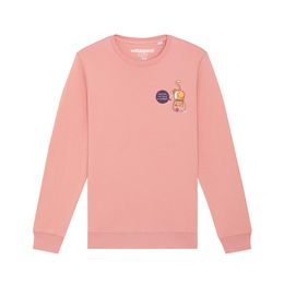 Watapparel Sweatshirt ' Funny Cat ' Damen Gr&ouml;&szlig;e 4XL mischfarben / rosa