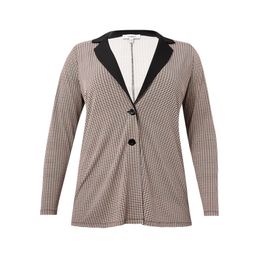 Yoek Blazer Damen Gr&ouml;&szlig;e 54/56 curry / dunkelgr&uuml;n / karminrot / wei&szlig;