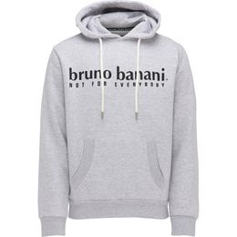 Bruno Banani Sweatshirt 'Ramos' Herren Gr&ouml;&szlig;e M graumeliert / schwarz / wei&szlig;