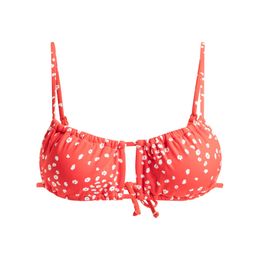 Roxy Bikinitop 'Pt Beach Classics' Damen Gr&ouml;&szlig;e 80 rot / wei&szlig;