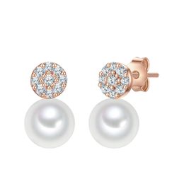 Valero Pearls Ohrringe Damen Gr&ouml;&szlig;e One Size rosegold / transparent / perlwei&szlig;