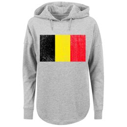 F4NT4STIC Sweatshirt 'Belgium Belgien Flagge' Damen Gr&ouml;&szlig;e XS gelb / grau / rot / schwarz