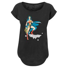 F4NT4STIC T-Shirt 'DC Comics Wonder Woman Standing' Damen Gr&ouml;&szlig;e 5XL blau / rot / schwarz / wei&szlig;