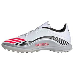 adidas Performance Fu&szlig;ballschuh 'F50 Messi League' Herren Gr&ouml;&szlig;e 48 rot / schwarz / silber / wei&szlig;