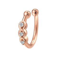 Hey Happiness Ohrringe 'Trinity Cuff' Damen Gr&ouml;&szlig;e One Size rosegold