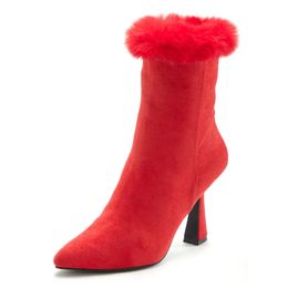 LASCANA Belle Affaire Stiefelette Damen Gr&ouml;&szlig;e 40 rot Winterschuhe