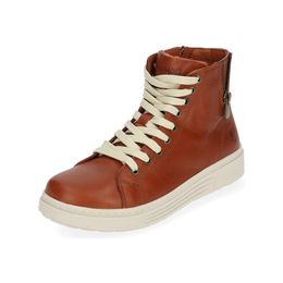 COSMOS Comfort Sneaker high Damen Gr&ouml;&szlig;e 39 cognac