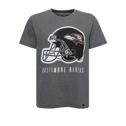 Recovered T-Shirt 'NFL Ravens Helmet Dark Core' Damen Gr&ouml;&szlig;e L dunkelgrau